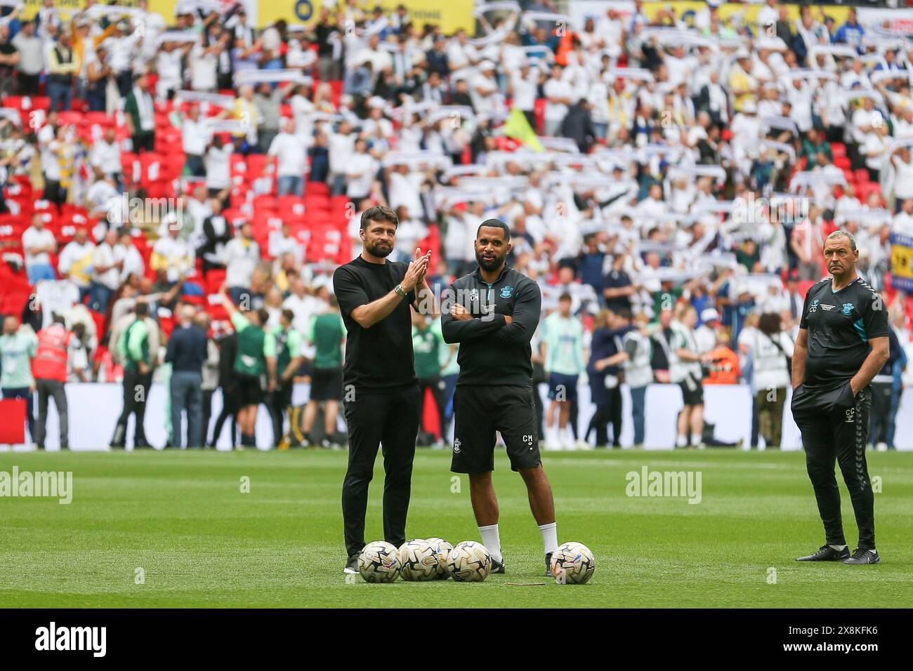 London, UK. 26th May, 2024. Southampton Manager Russell Martin applauds ...