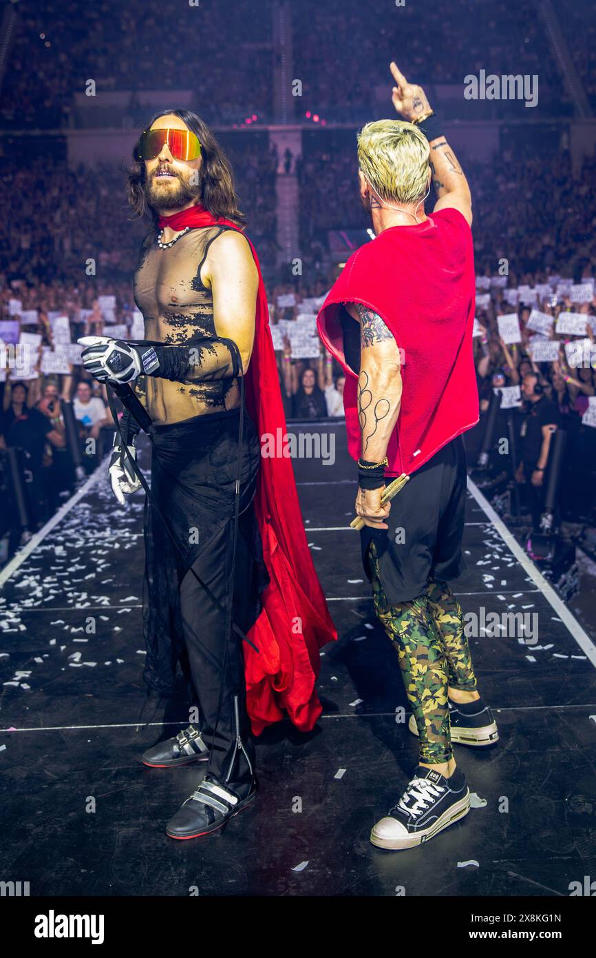 Turin Italy. 25th May 2024. The American band THIRTY SECONDS TO MARS ...