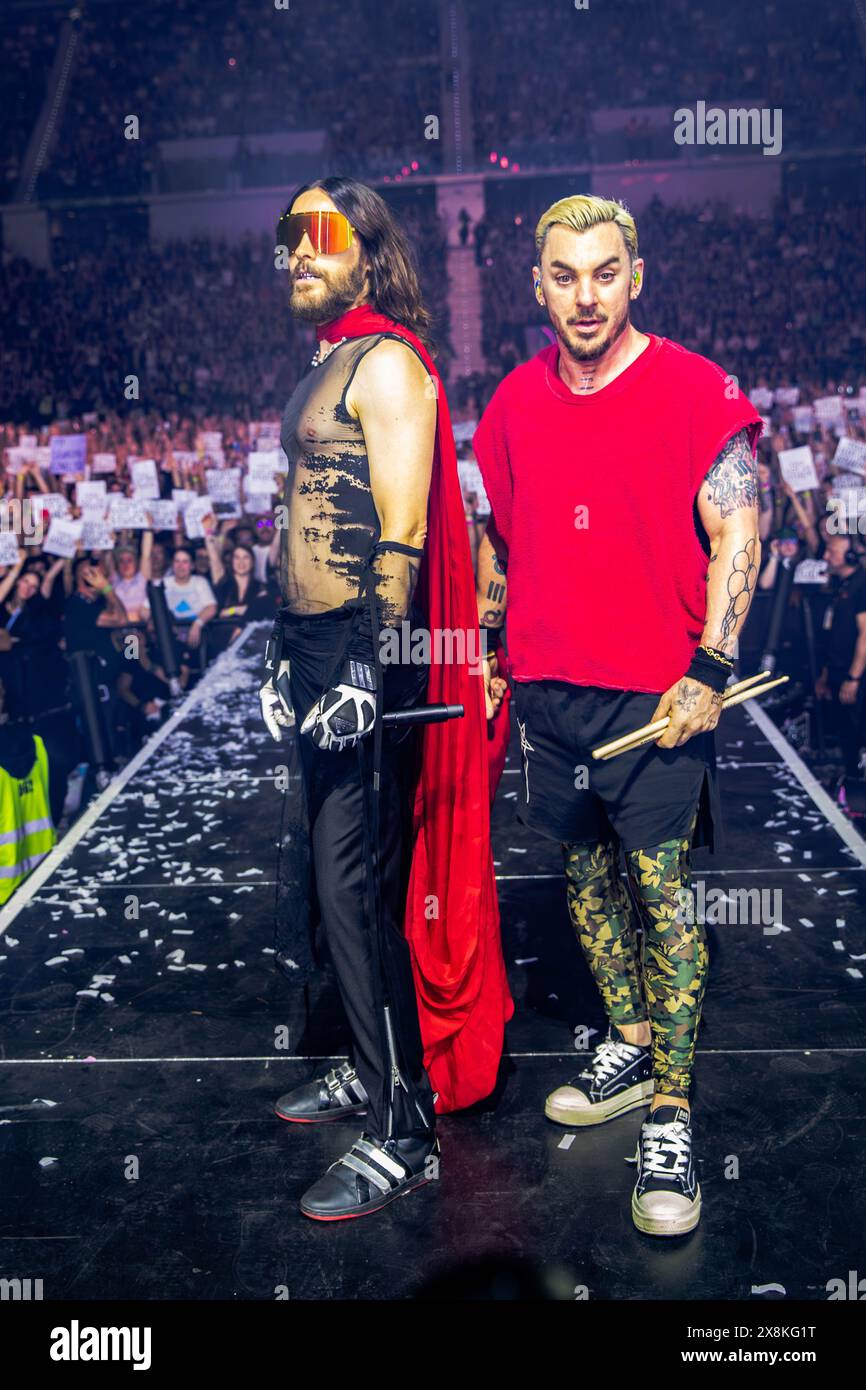 Turin Italy. 25th May 2024. The American band THIRTY SECONDS TO MARS ...