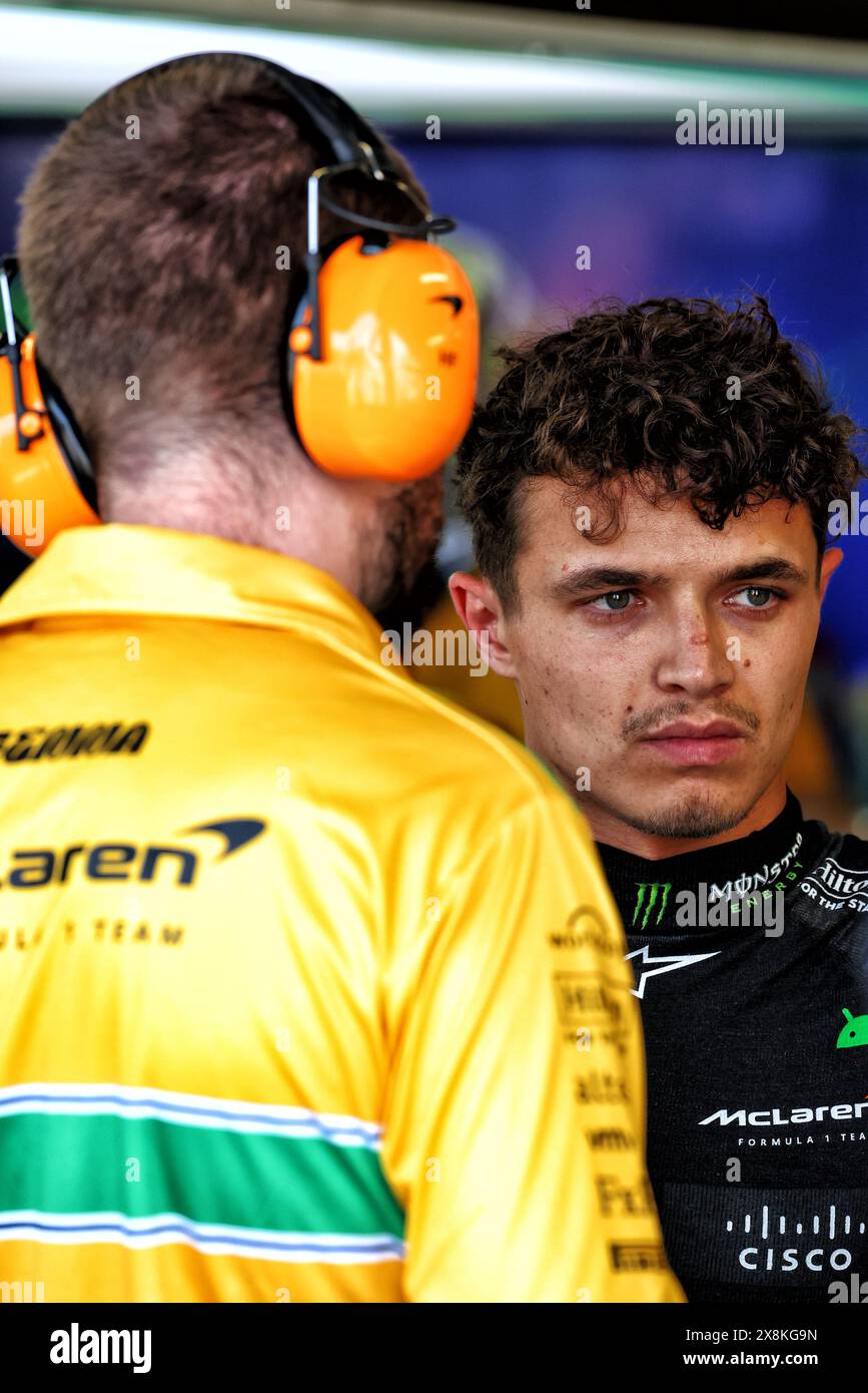 Monte Carlo, Monaco. 26th May, 2024. Lando Norris (GBR) McLaren. Formula 1 World Championship ...