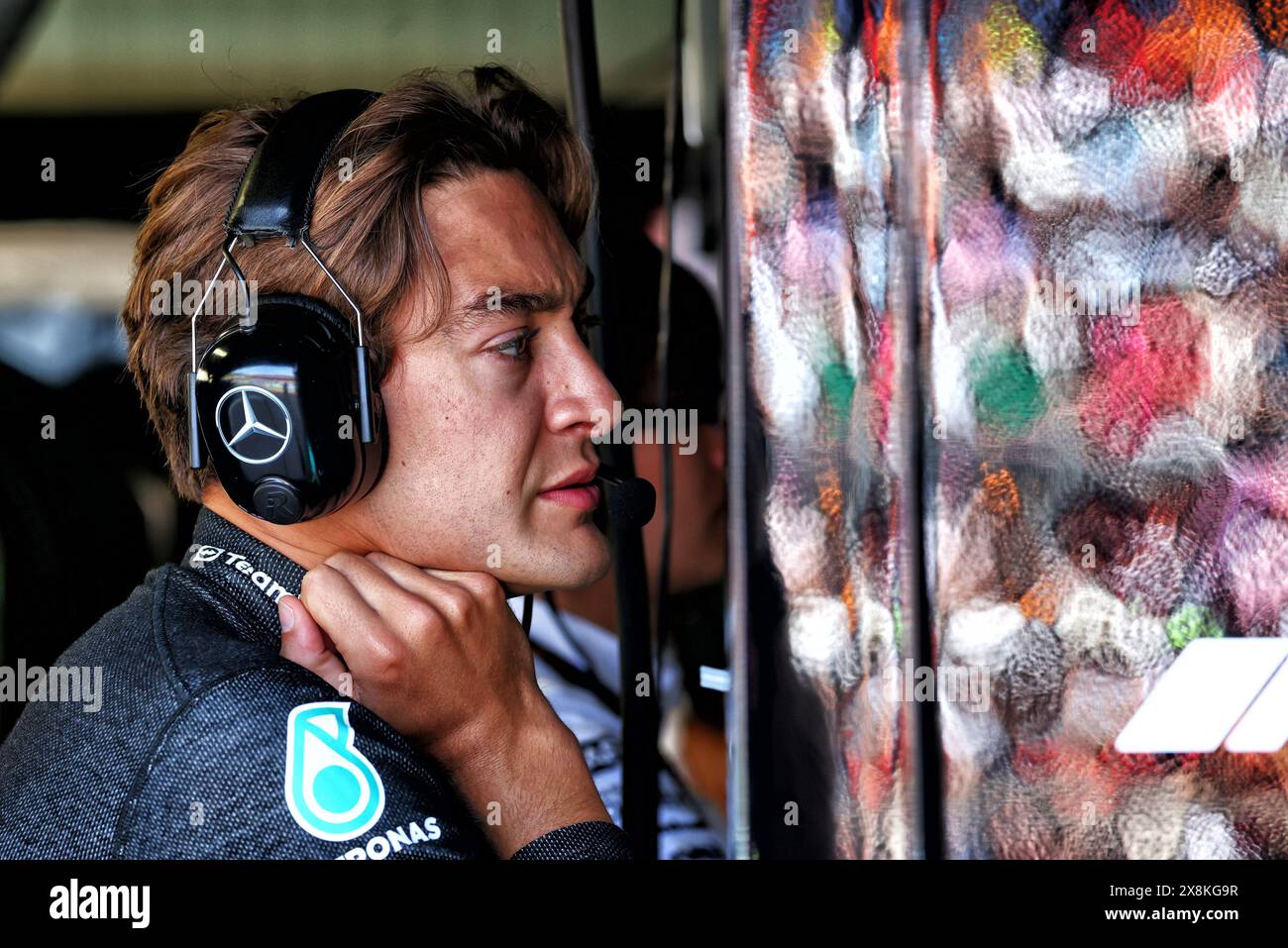Monte Carlo, Monaco. 26th May, 2024. George Russell (GBR) Mercedes AMG ...