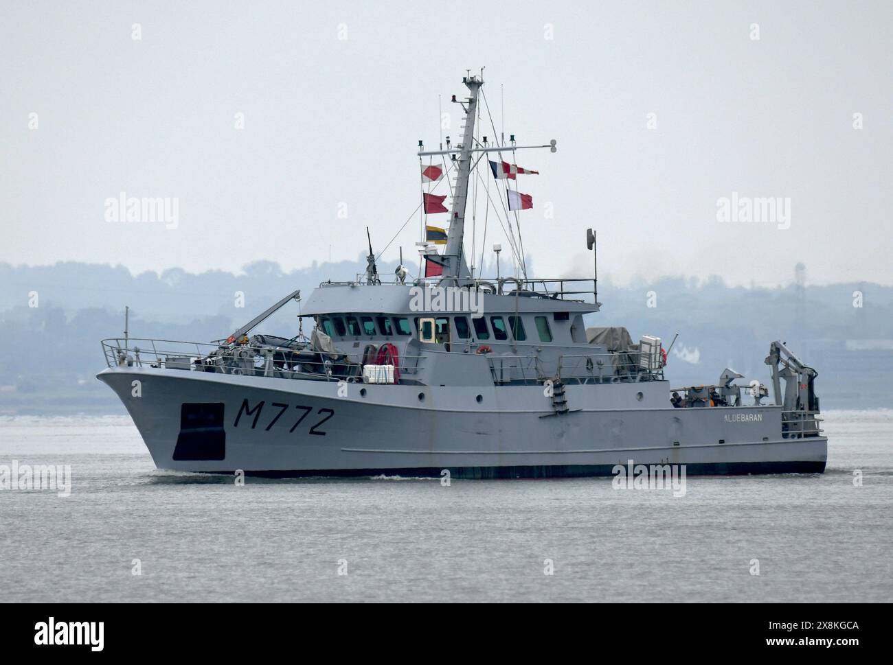 The entire fleet of three ships of the French Navy’s Antarès class of ...