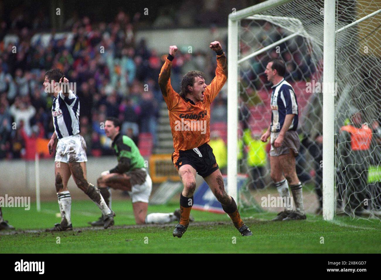 Wolverhampton Wanderers v West Bromwich Albion at Molineux 6/4/91 Mark ...