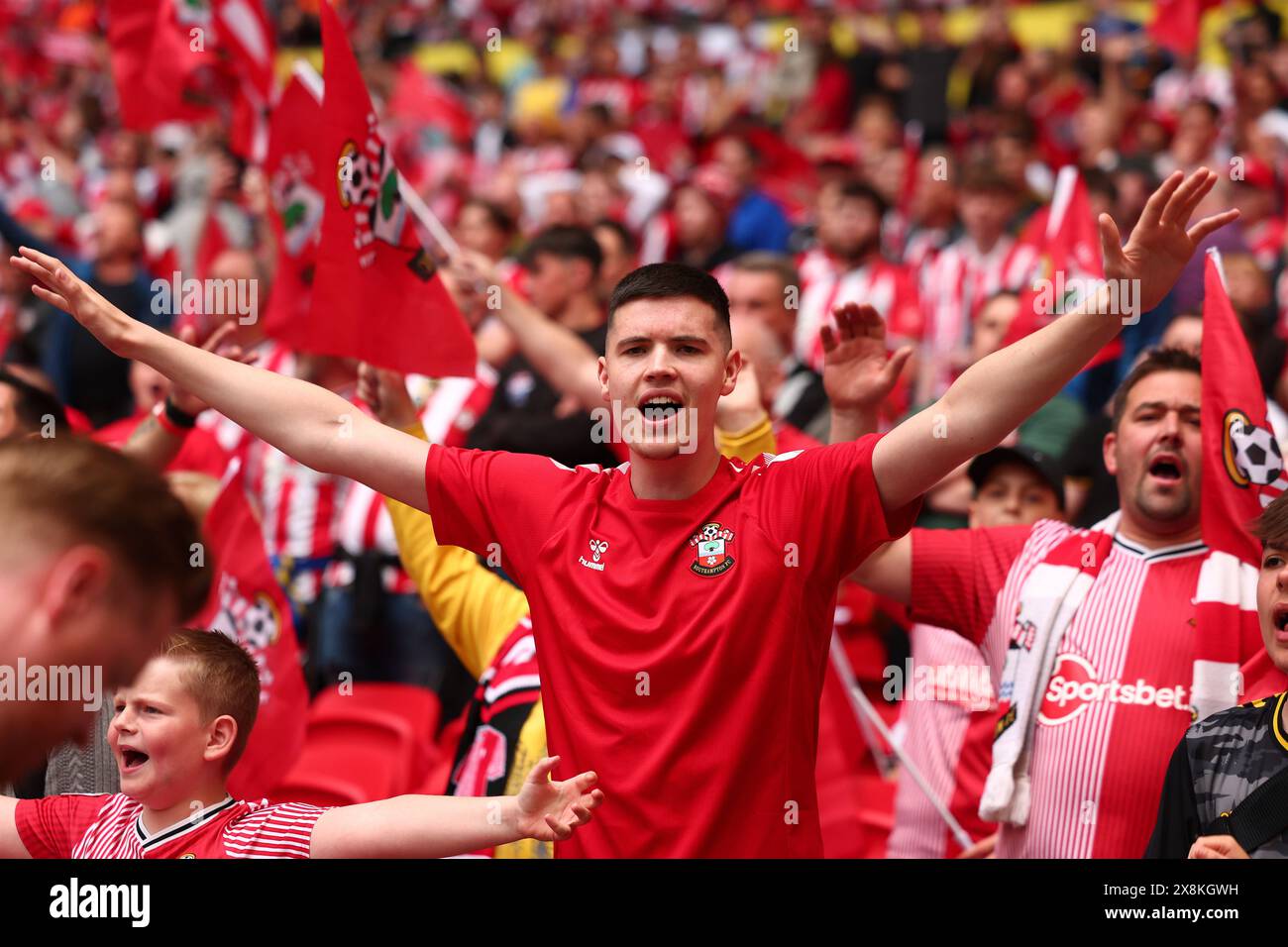 Wembley Stadium, London, UK. 26th May, 2024. EFL Championship Play Off ...
