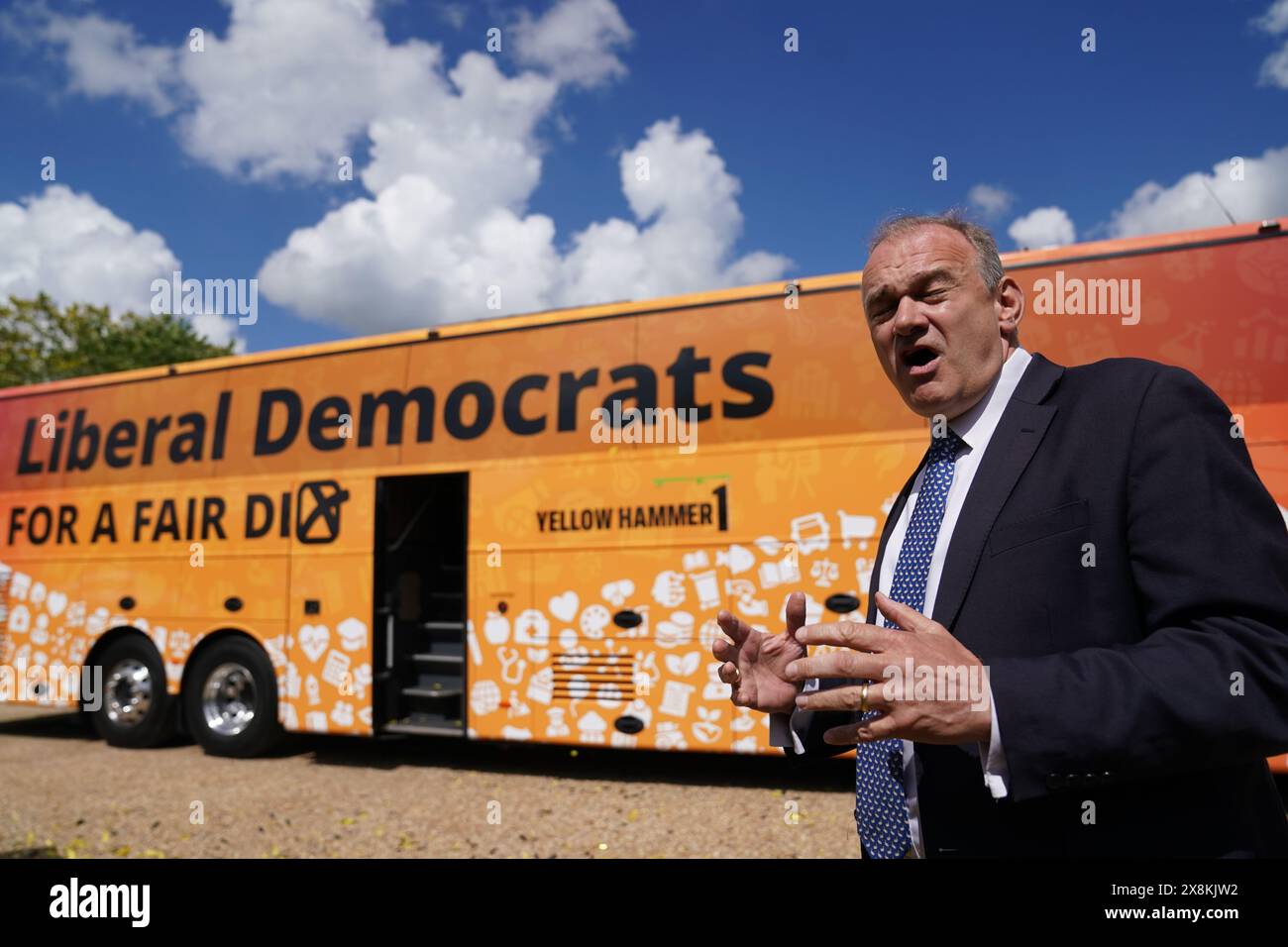 Liberal Democrat leader Sir Ed Davey launches his party's General ...