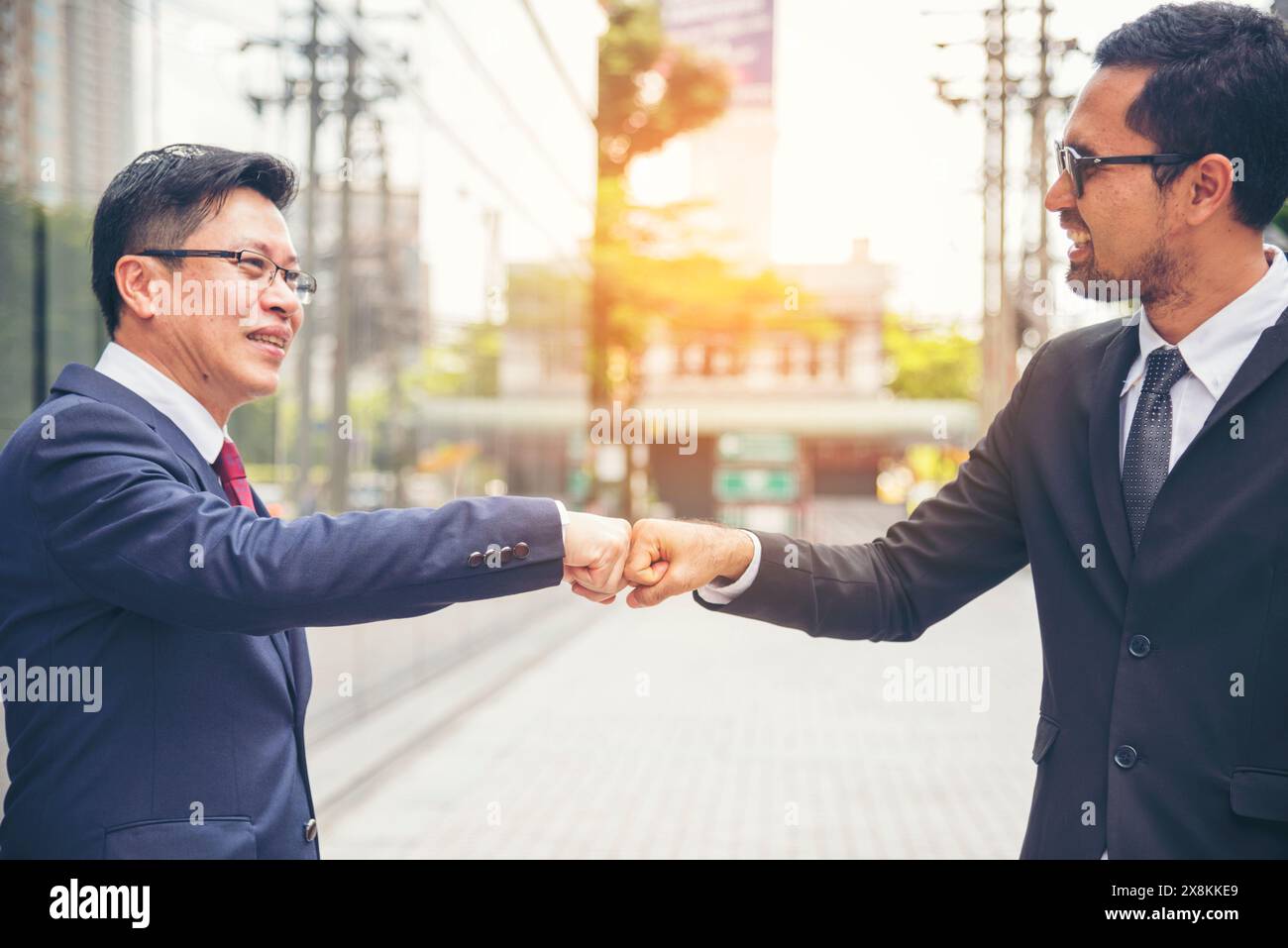 Partner Business Trust Teamwork Partnership. Industry contractor fist ...