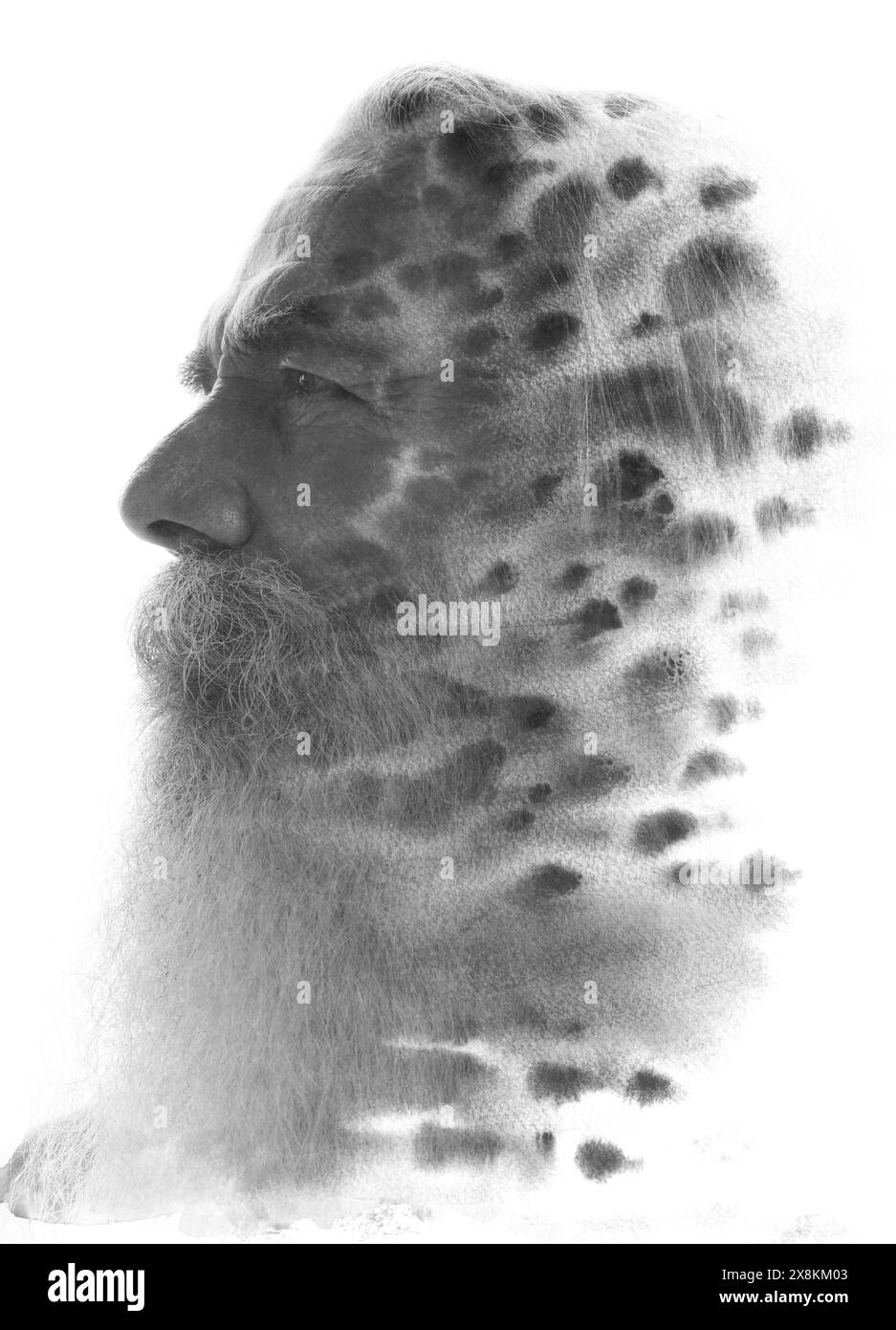 Sad moustache Black and White Stock Photos & Images - Alamy
