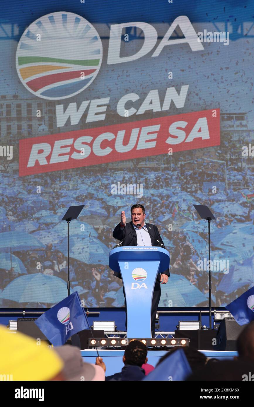 Benoni, South Africa. 26th May, 2024. John Steenhuisen, leader of the ...