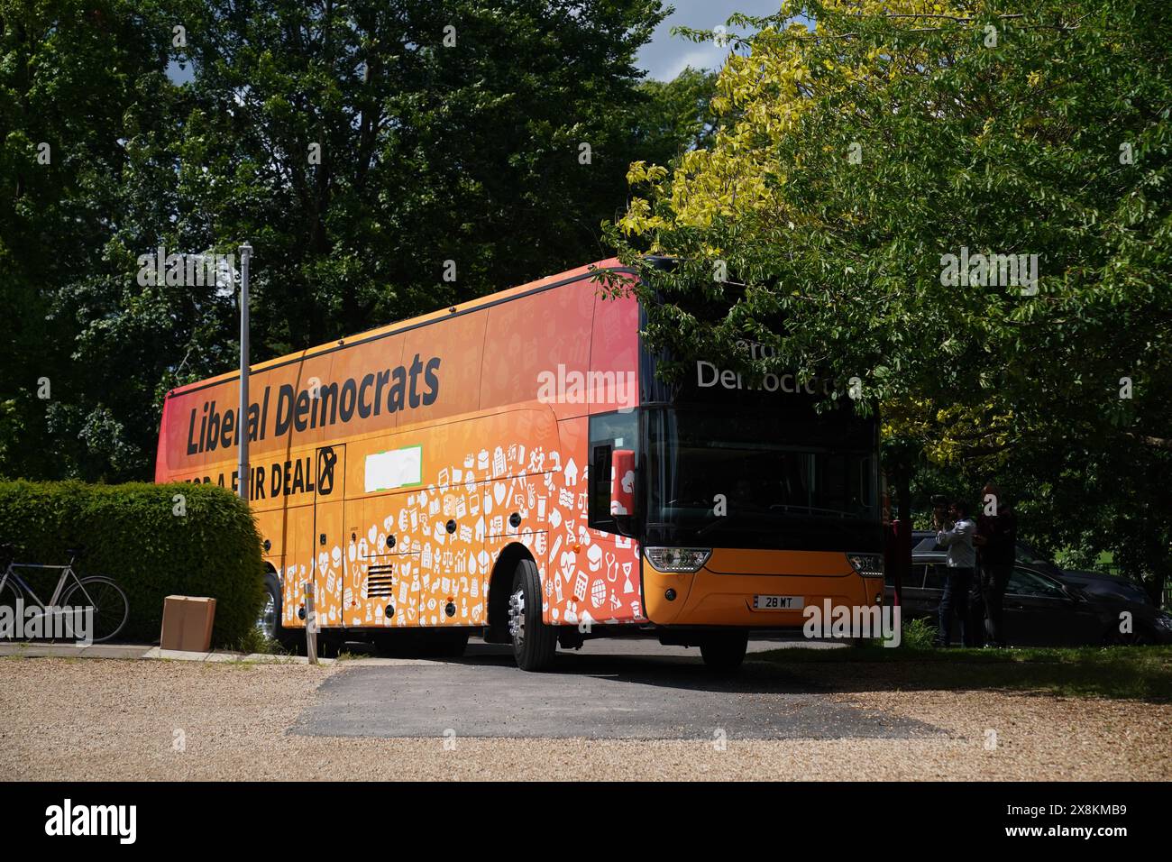 The Liberal Democrat General Election campaign battlebus at its launch ...