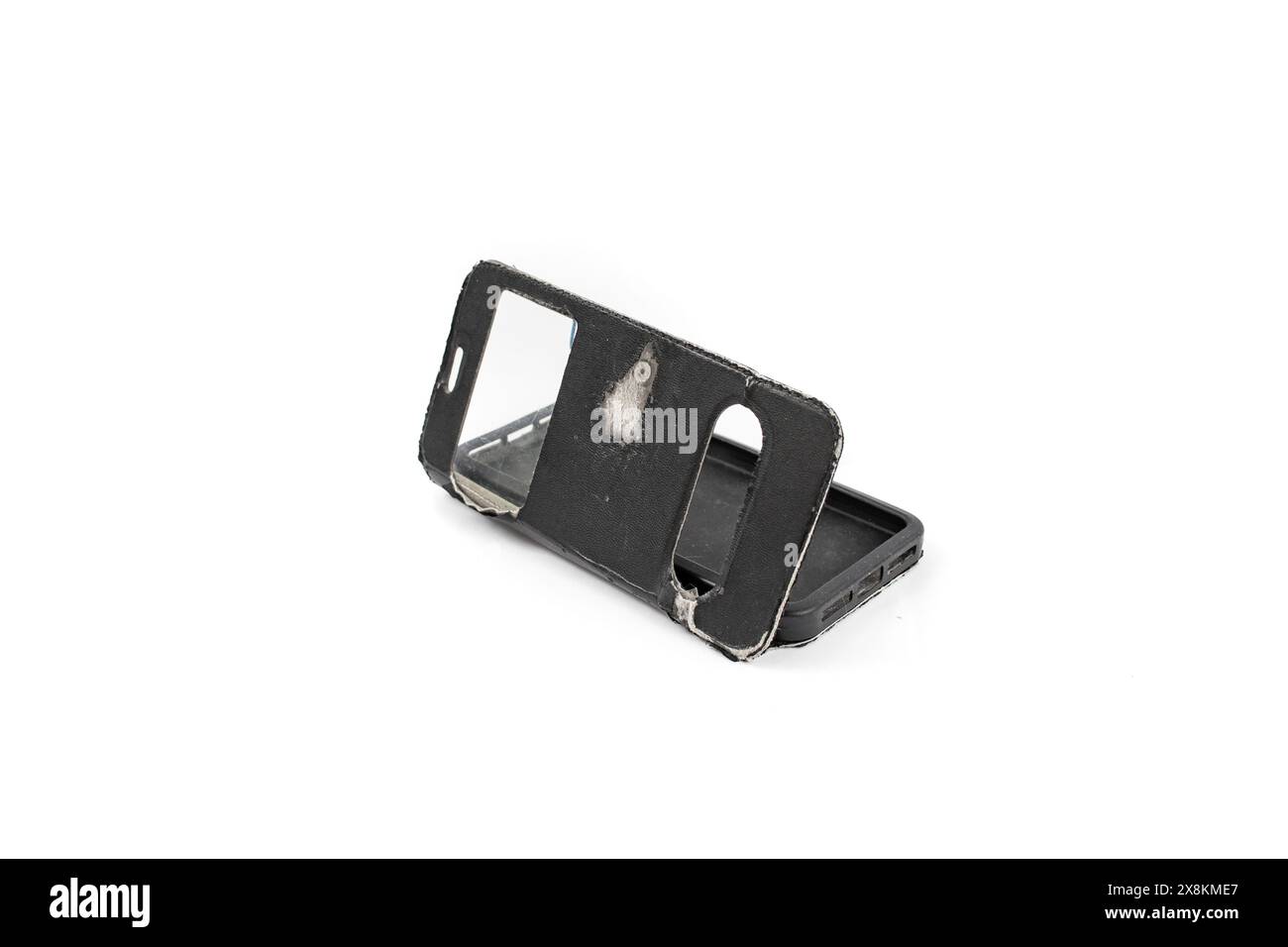 Obsolete, old smartphone cover, isolated on white background Stock ...
