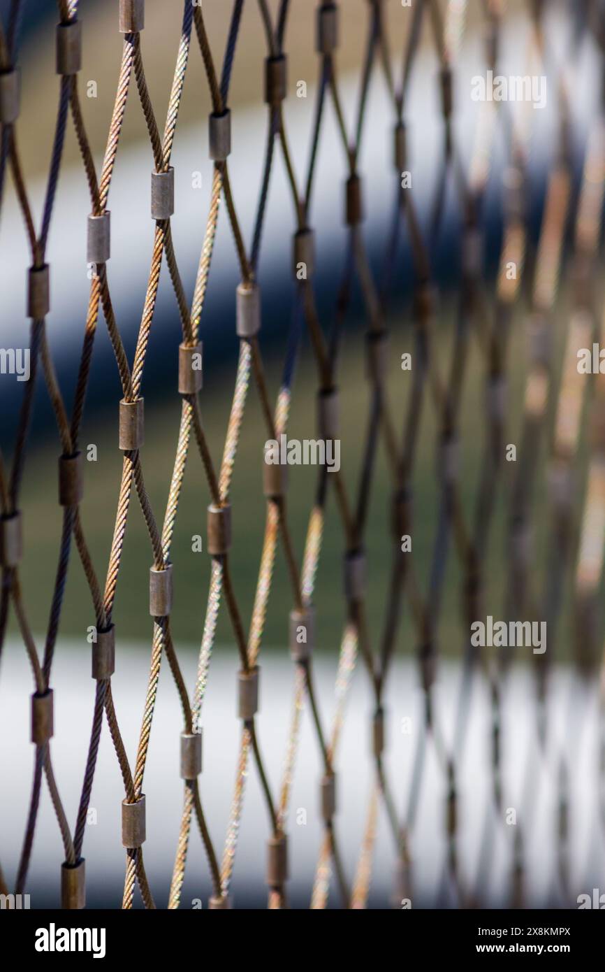 close up of a grid fence Stock Photo - Alamy