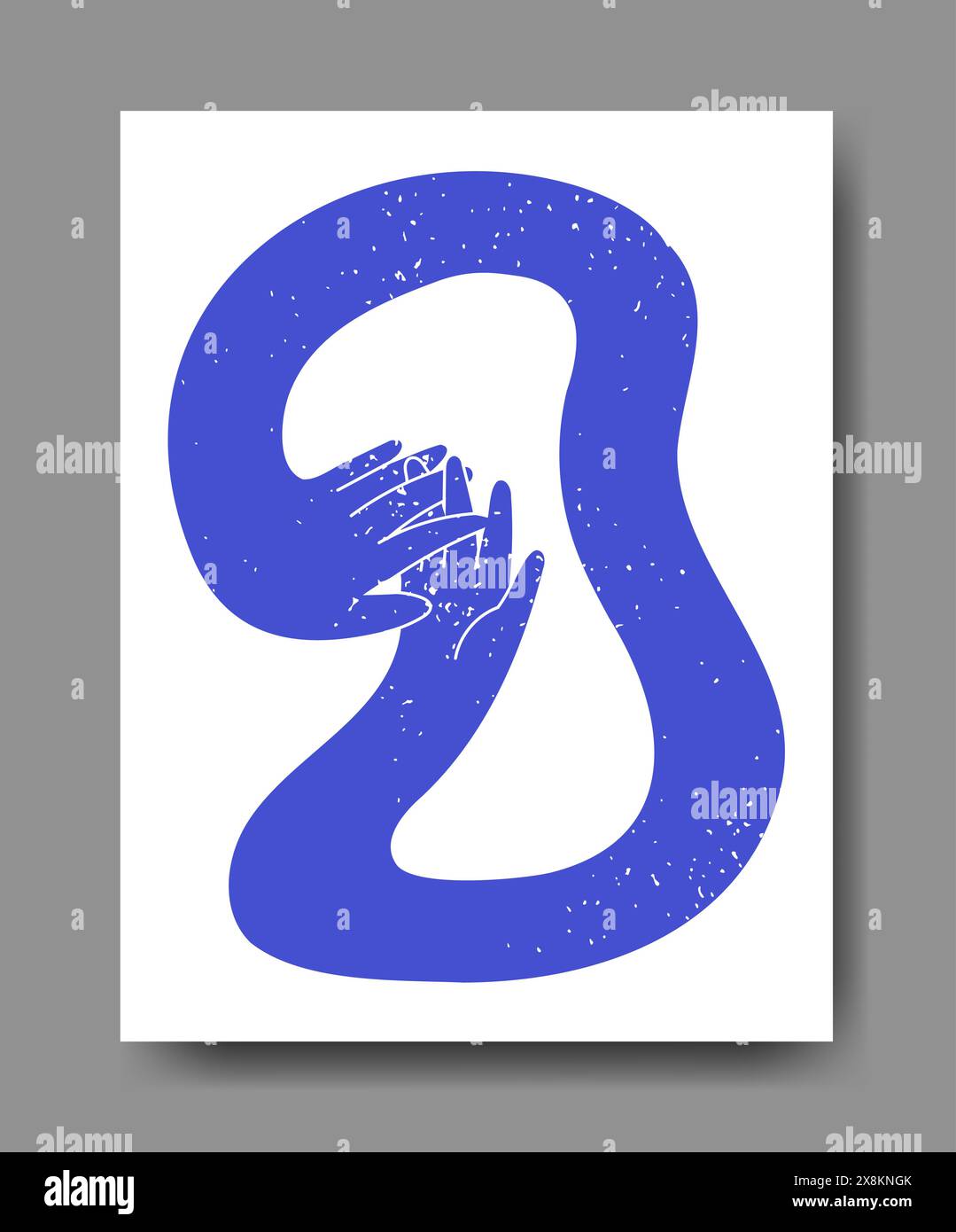Abstract wiggling gesticulating hands vector Stock Vector Image & Art ...