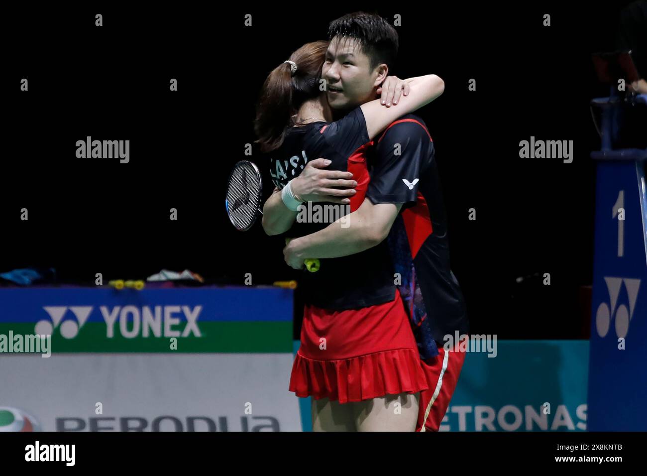 Kuala Lumpur, Malaysia. 26th May, 2024. Goh Soon Huat (R) and Lai Shevon Jemie of Malaysia ...