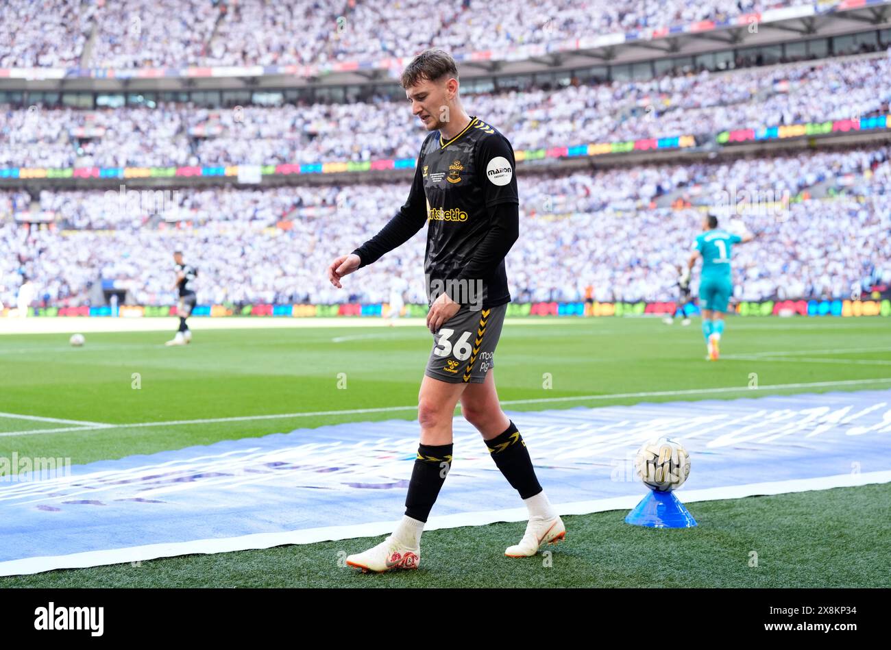 Southampton's David Brooks leaves the game with an injury during the ...