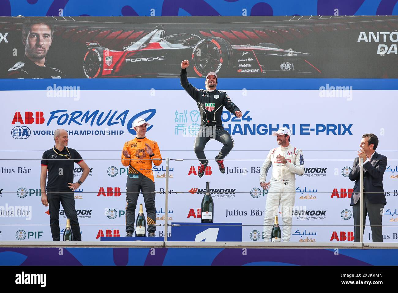 Shanghai. 26th May, 2024. First placed Portuguese driver Antonio Felix ...