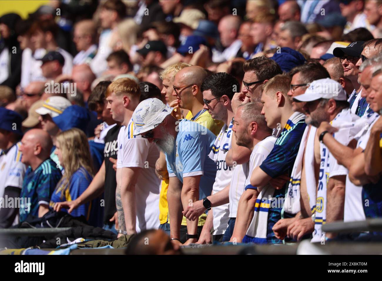 Leeds fans dejected hi-res stock photography and images - Alamy
