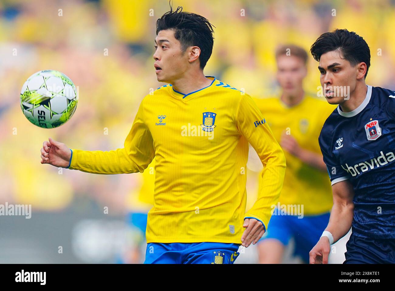 Super League match between Broendby IF and AGF at Broendby Stadium on ...