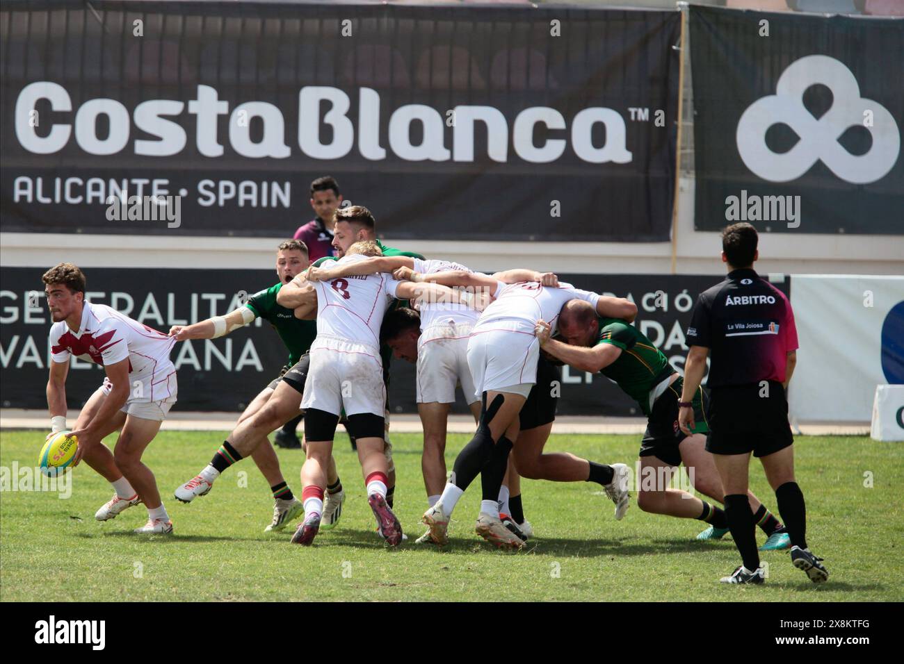 Villajoyosa, Spain. May 26, 2024. Lithuania and Georgia face each other ...