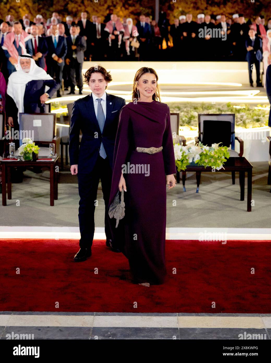 Amman, Jordanien. 25th May, 2024. Queen Rania and HRH Prince Hashem ...