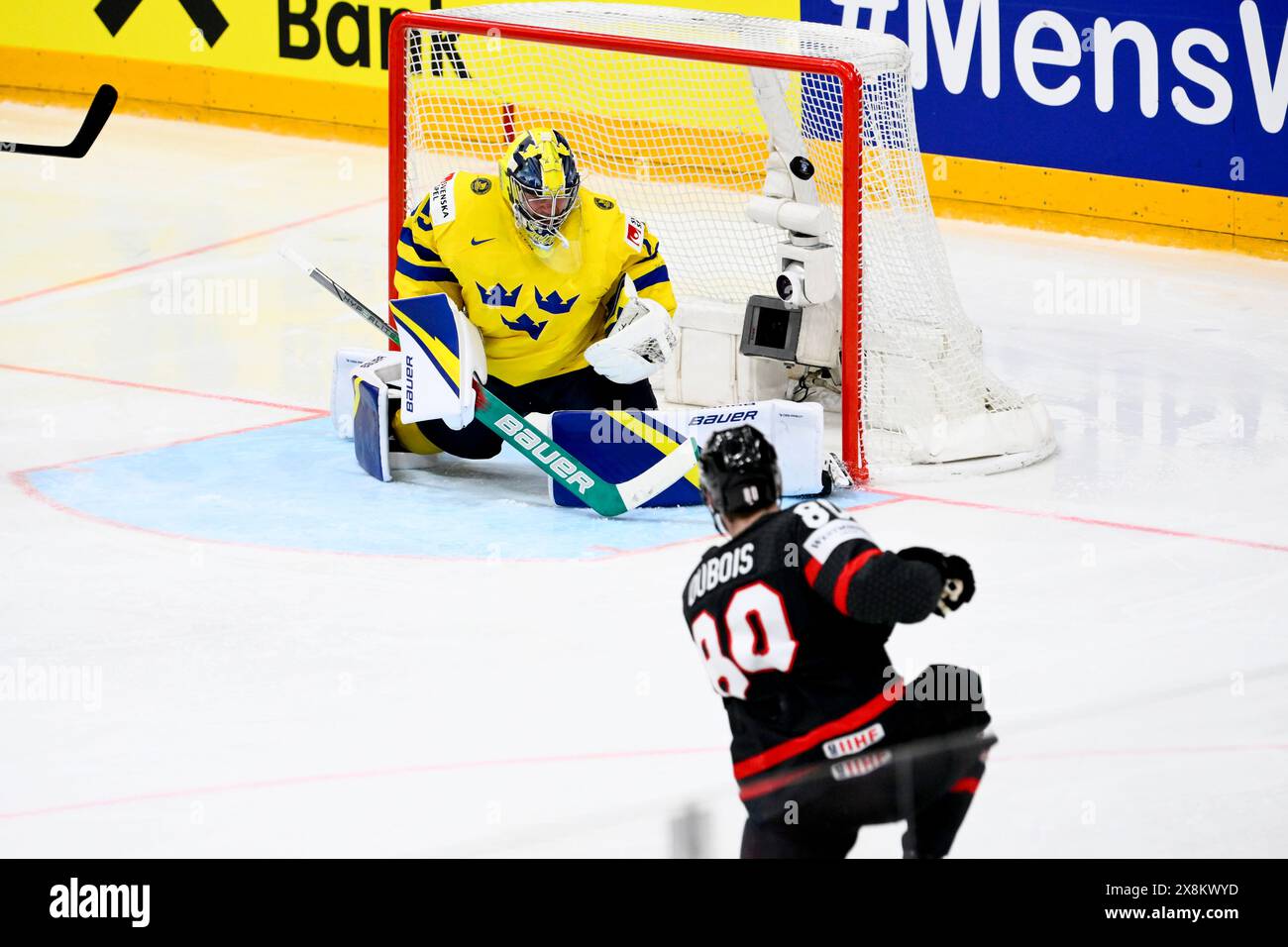 Prague, Czech Republic. 26th May, 2024. Goalkeeper Filip Gustavsson ...