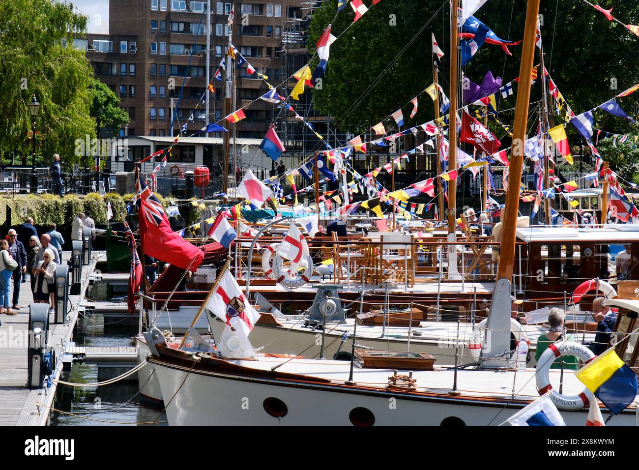 St Katharine Docks, London, UK. 26th May 2024. A number of the Dunkirk ...