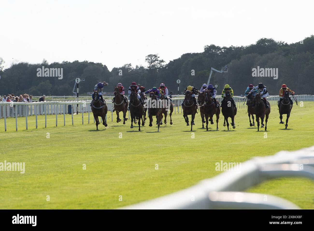 Windsor, UK. 25th May, 2024. Horse Sixties Chic ridden by jockey Edward ...