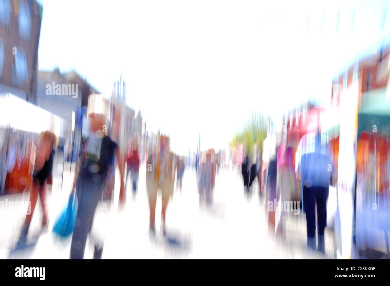 City center vibrant image in the IMC technique Stock Photo - Alamy
