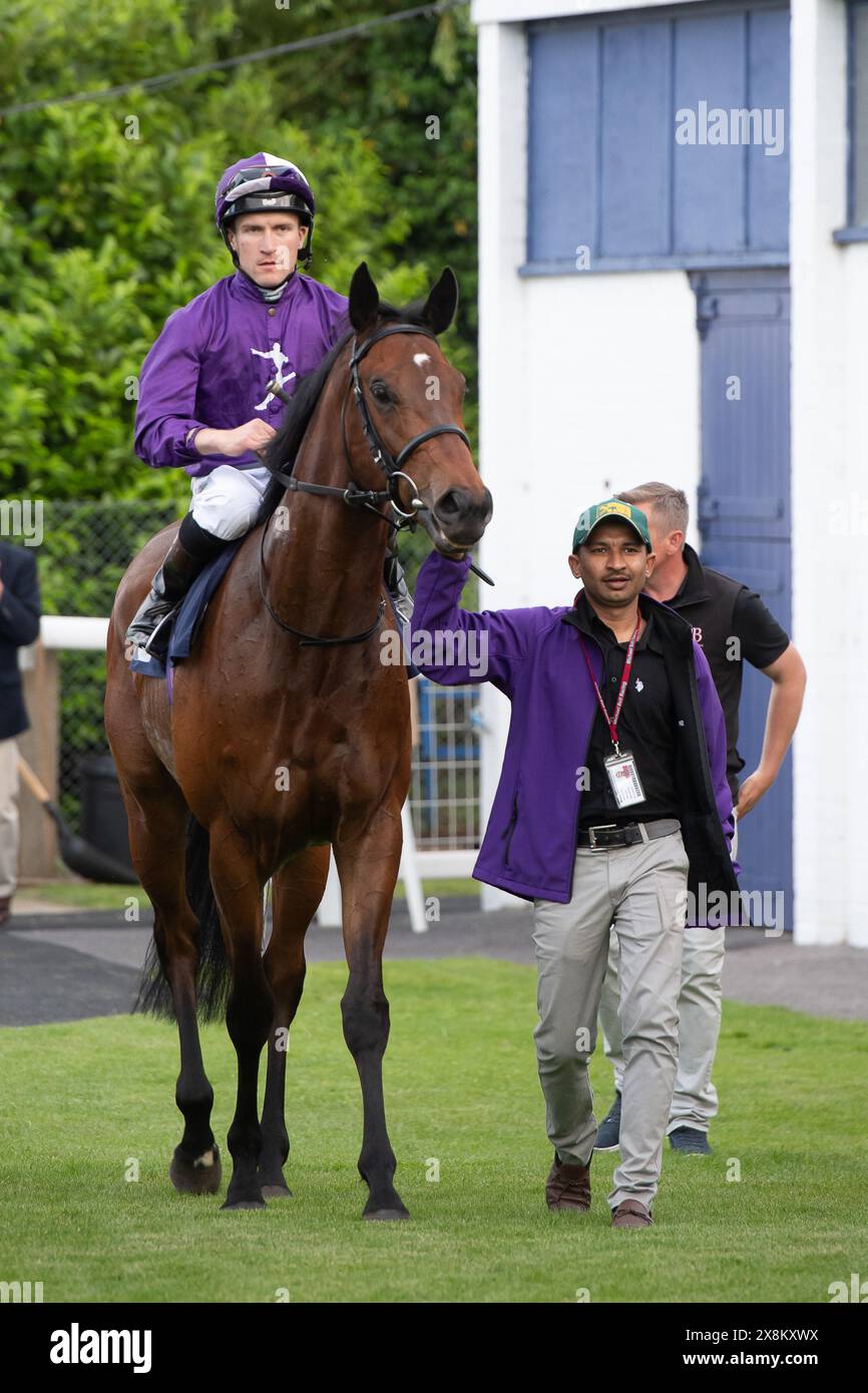 Windsor, UK. 25th May, 2024. Horse Tony Montana (No 3) ridden by jockey ...