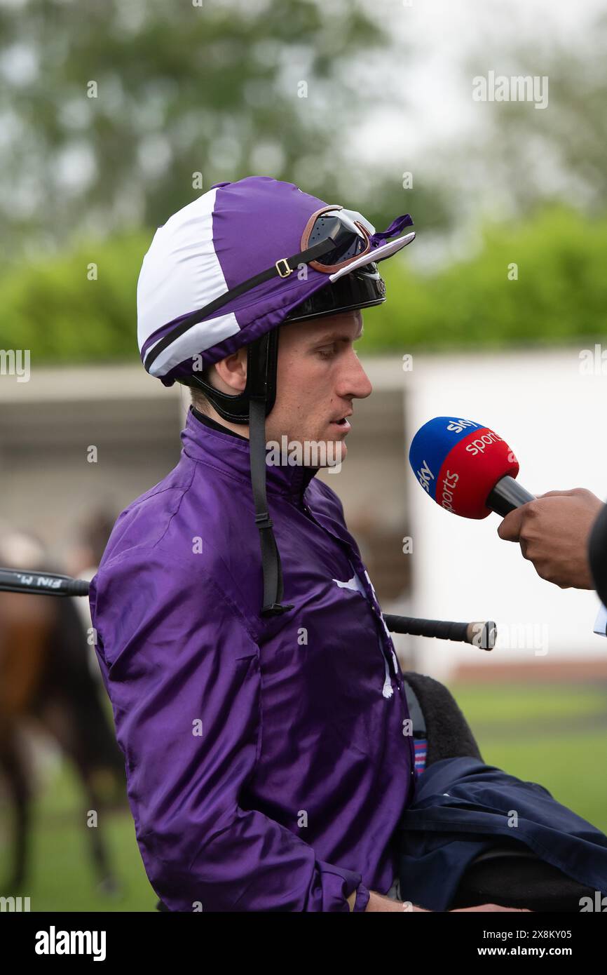 Windsor, UK. 25th May, 2024. Horse Tony Montana (No 3) ridden by jockey ...