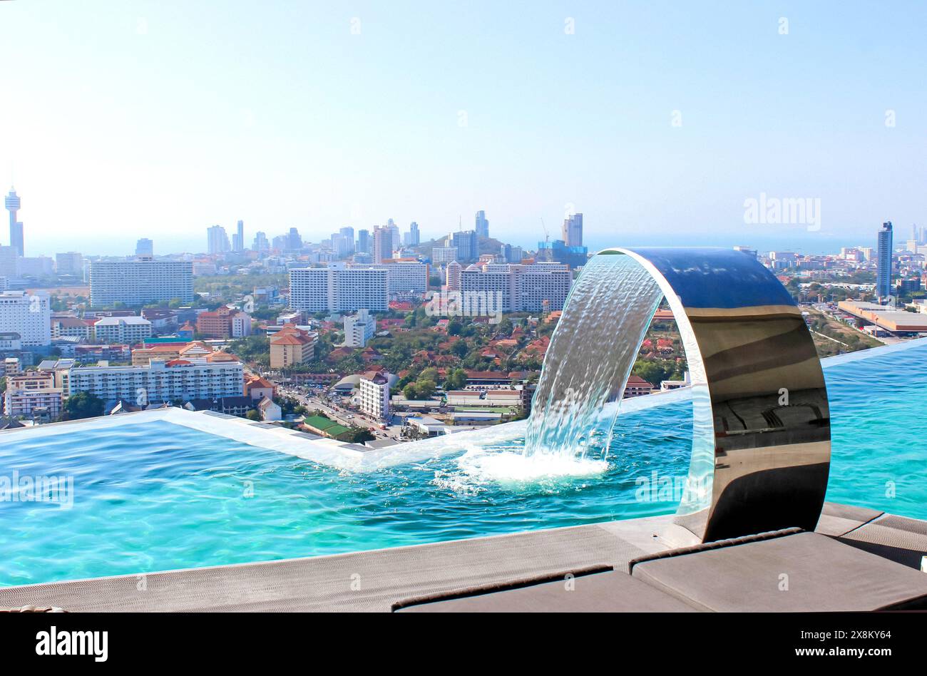 Luxurious Infinity Pool with Stunning City View, Pattaya, Thailand ...