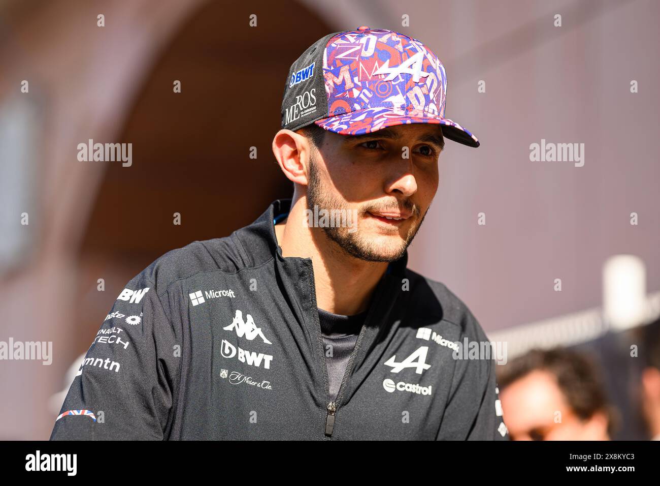 BWT Alpine F1 Team’s French driver Esteban Ocon is seen in the paddock ...