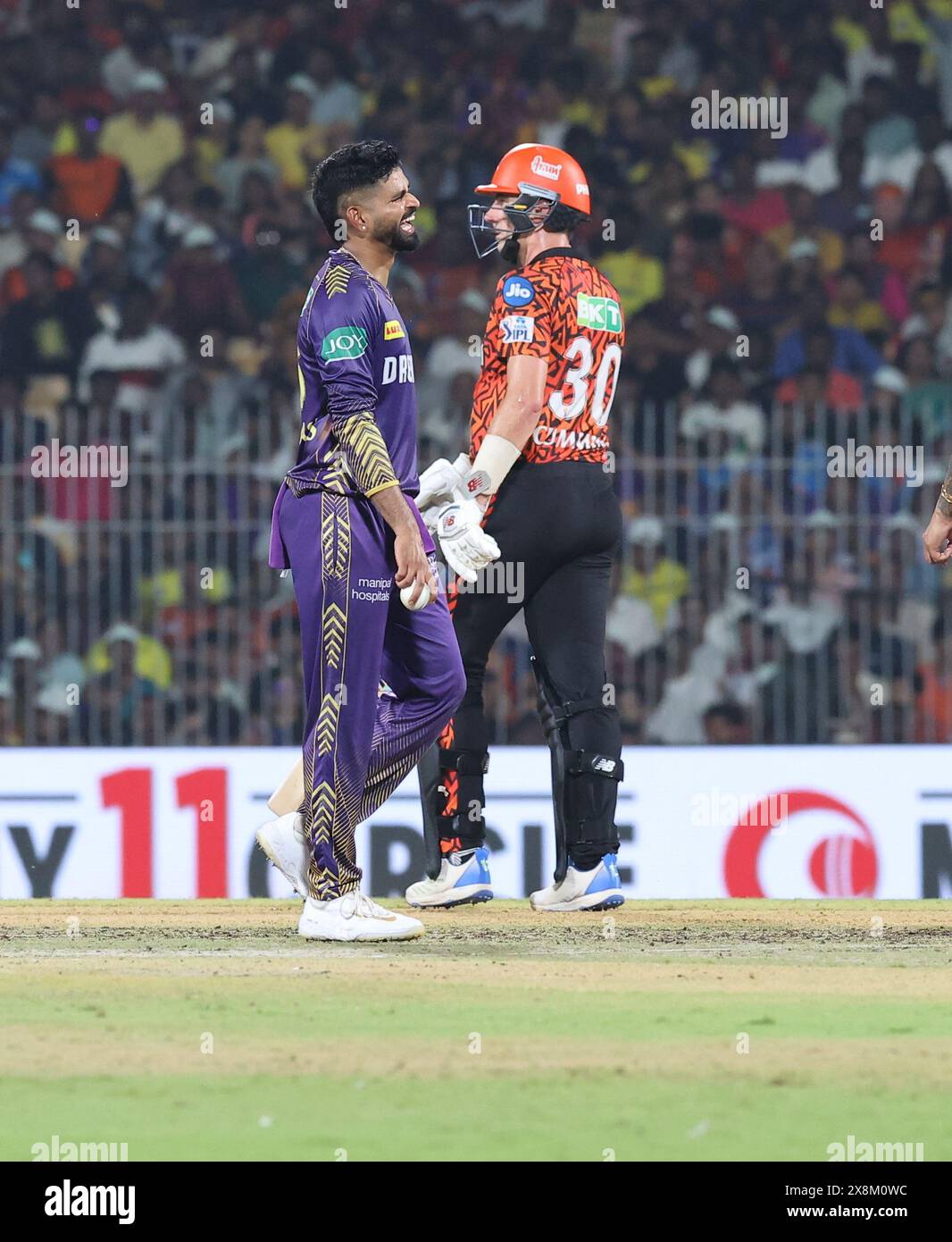 Chennai, India. 26th May, 2024. Tata IPL 2024 : Final KKR v SRH Kolkata Knight Riders v ...