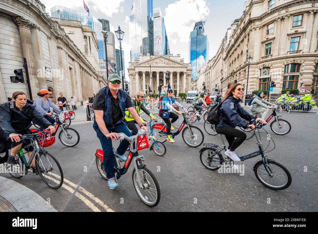 London, UK. 26th May, 2024. Passing the Bank of England at Bank ...