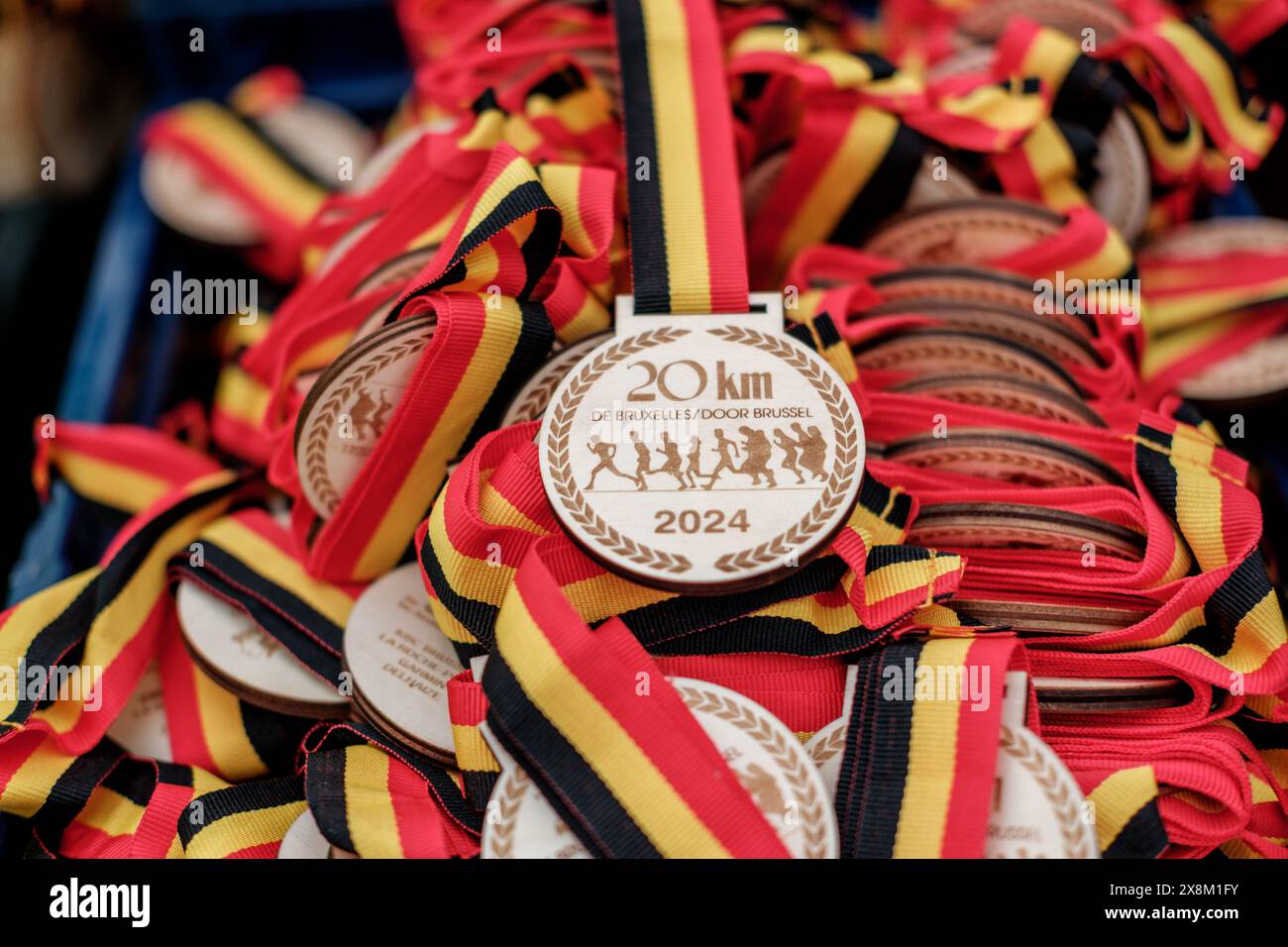 Brussels, Belgium. 26th May, 2024. Illustration shows the medal at the end of the 44th edition ...