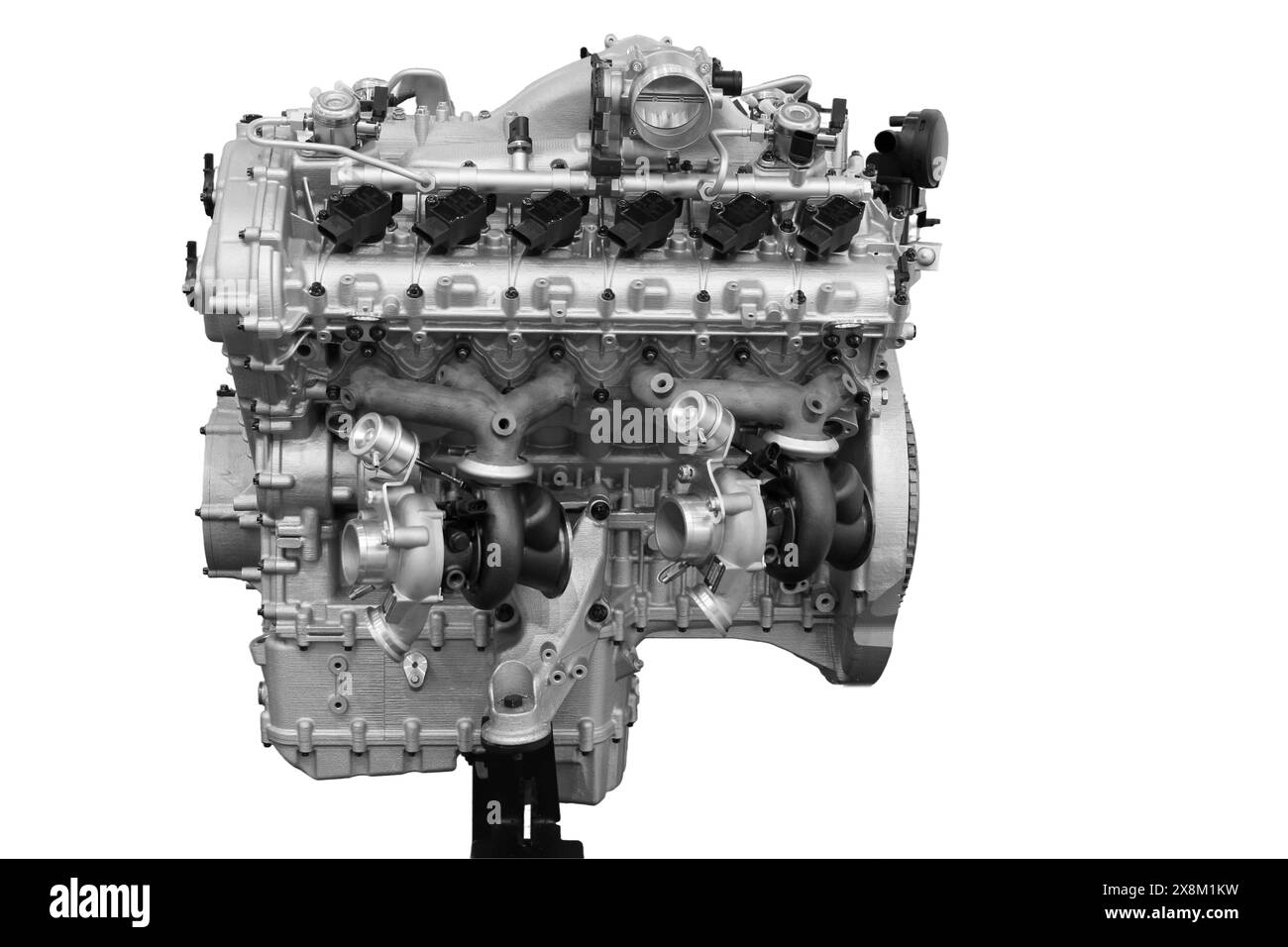 Aviation automotive piston engine with arrangement of cylinders ...