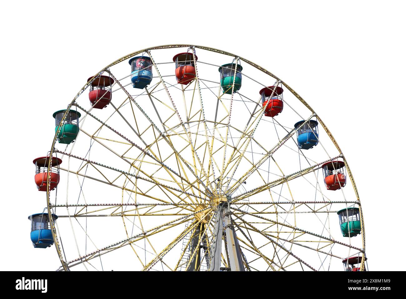 Beautiful large Ferris wheel isolated on white Stock Photo - Alamy