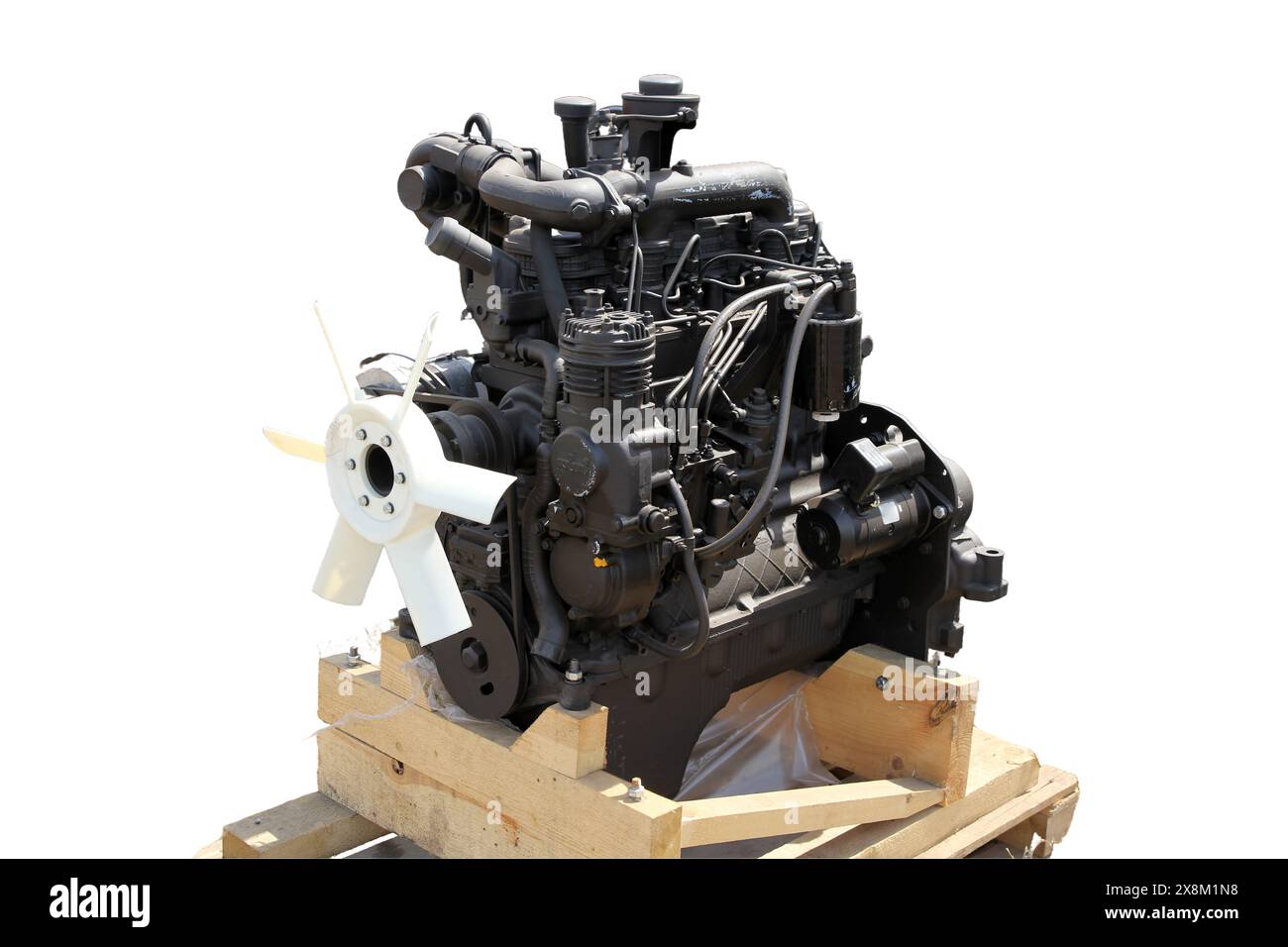 Aviation automotive piston engine with arrangement of cylinders ...