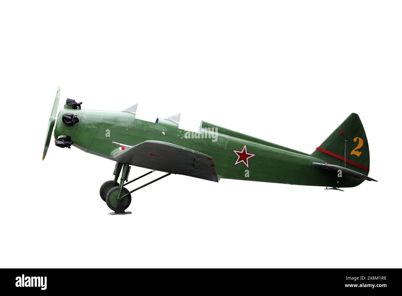 Moscow, Russia - May 9, 2020 - Old Soviet training airplane Ut-2 ...