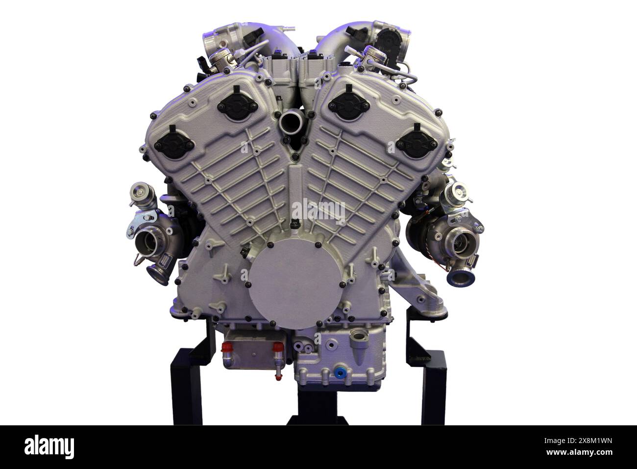 Aviation automotive piston engine with arrangement of cylinders ...