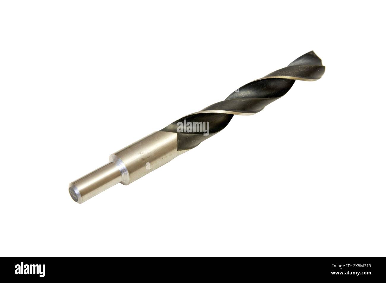 Drill metal large bit isolated on white background Stock Photo - Alamy