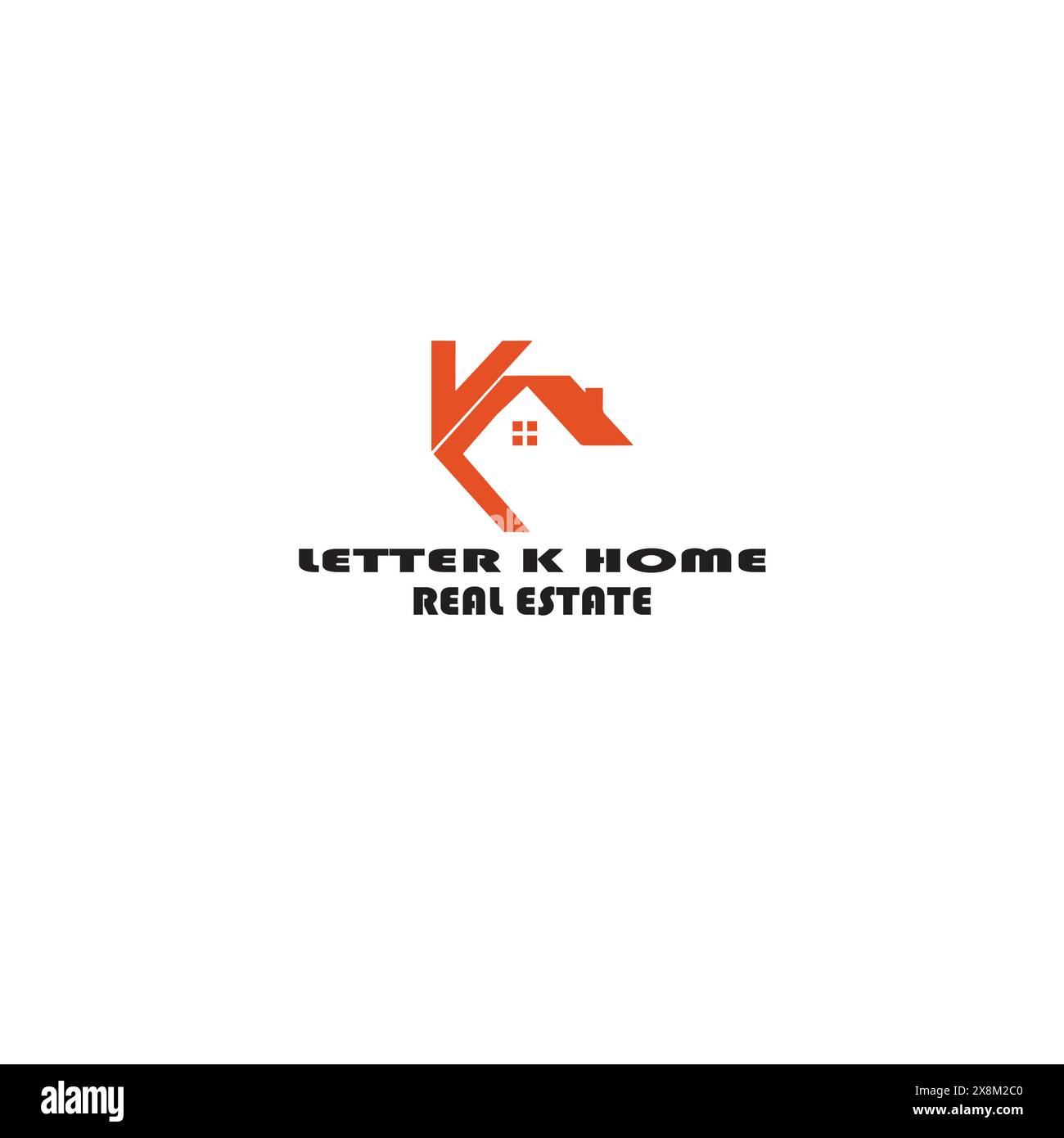 Vector logo for letter k design template REAL ESTED LOGO Stock Vector ...