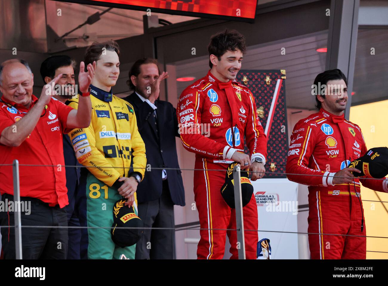 Monaco, Monte Carlo. 26th May, 2024. The podium (L to R): Frederic ...
