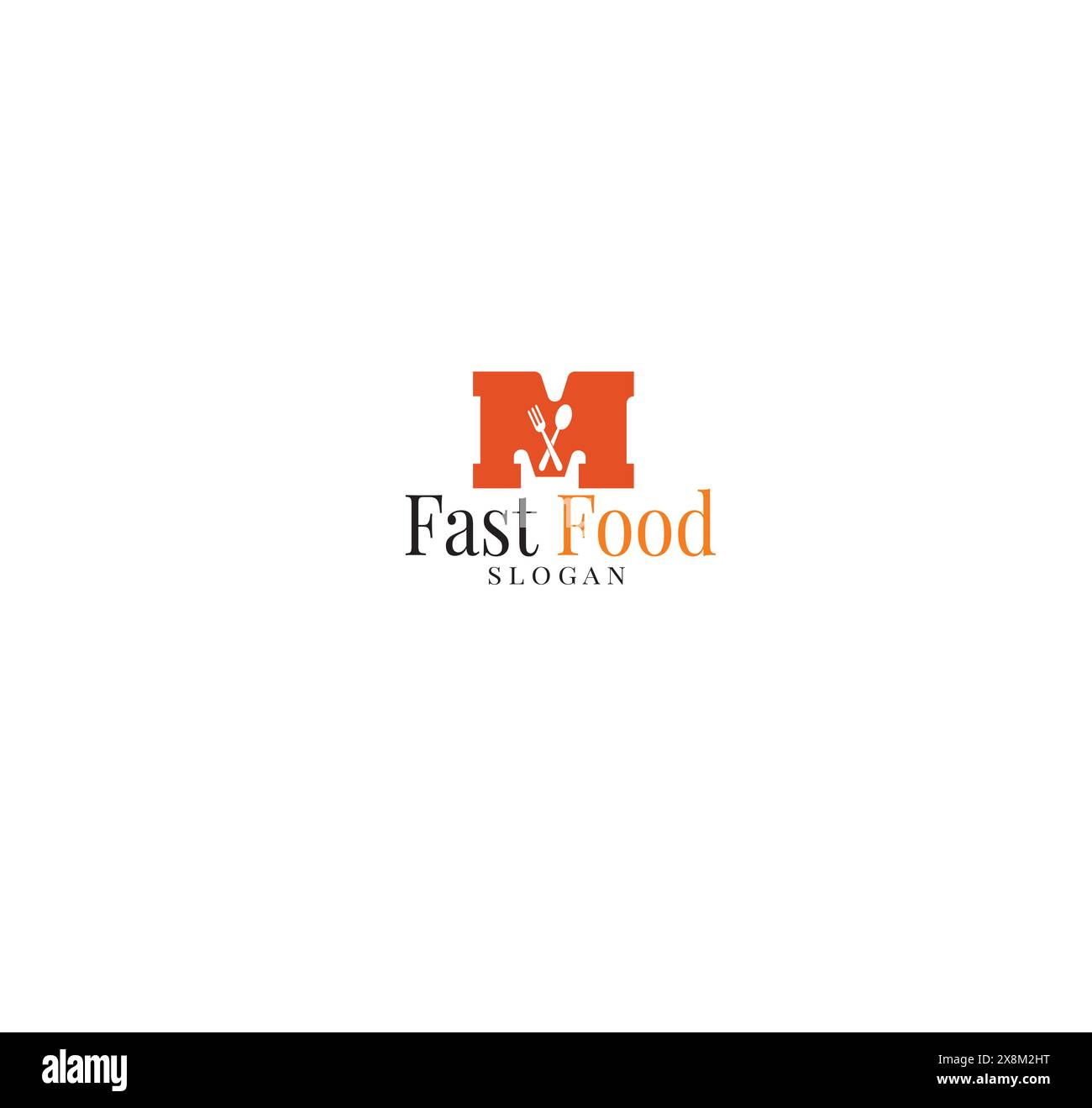 initial m food equipment simple logo template vector icon abstract ...