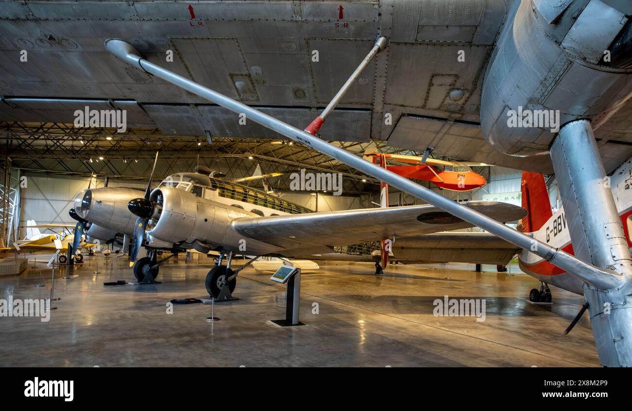 The civilian aircraft hanger at the Museum of Flight, East Fortune ...