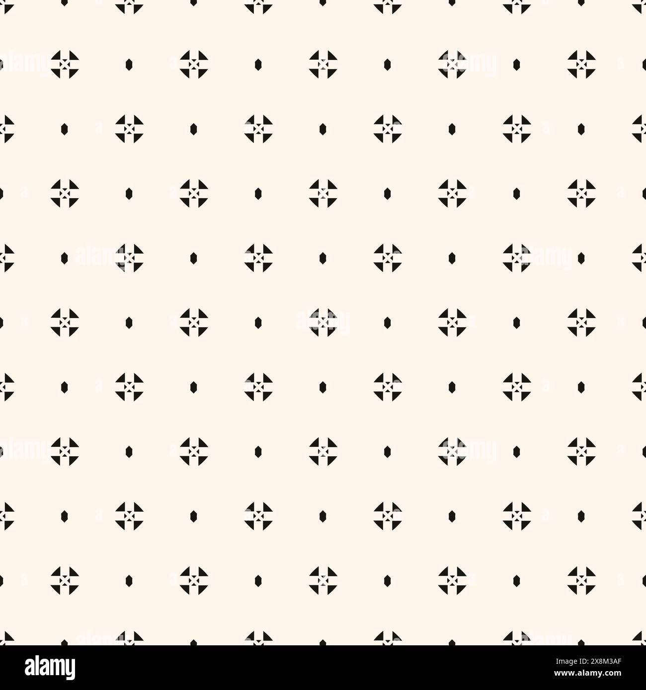 Simple minimalist geometric seamless pattern. Abstract monochrome ...