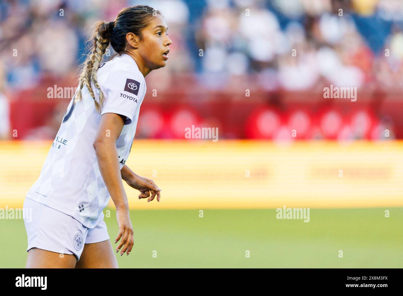 Bridgeview, Illinois, USA. 25th May, 2024. Racing Louisville FC forward ...