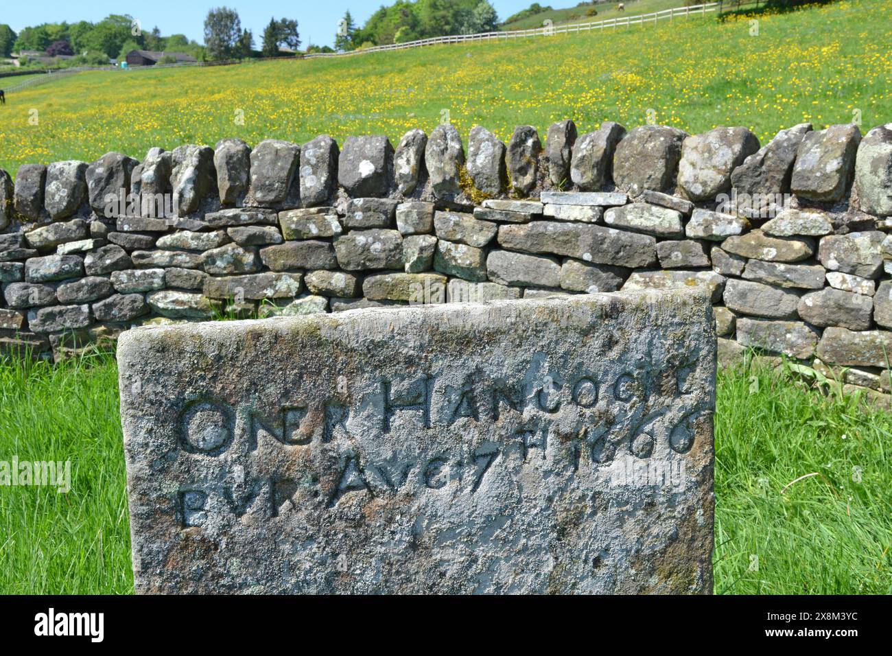 Riley graves, Eyam, Derbyshire. The graves of the entire Hancock family ...