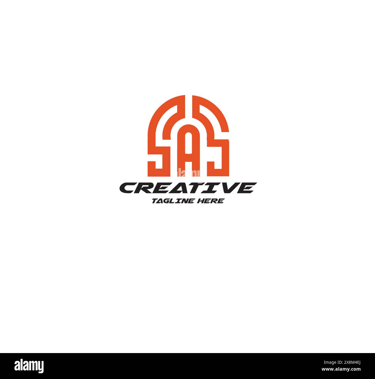 SAS Letter Initial Logo Design Template Vector Illustration Stock ...