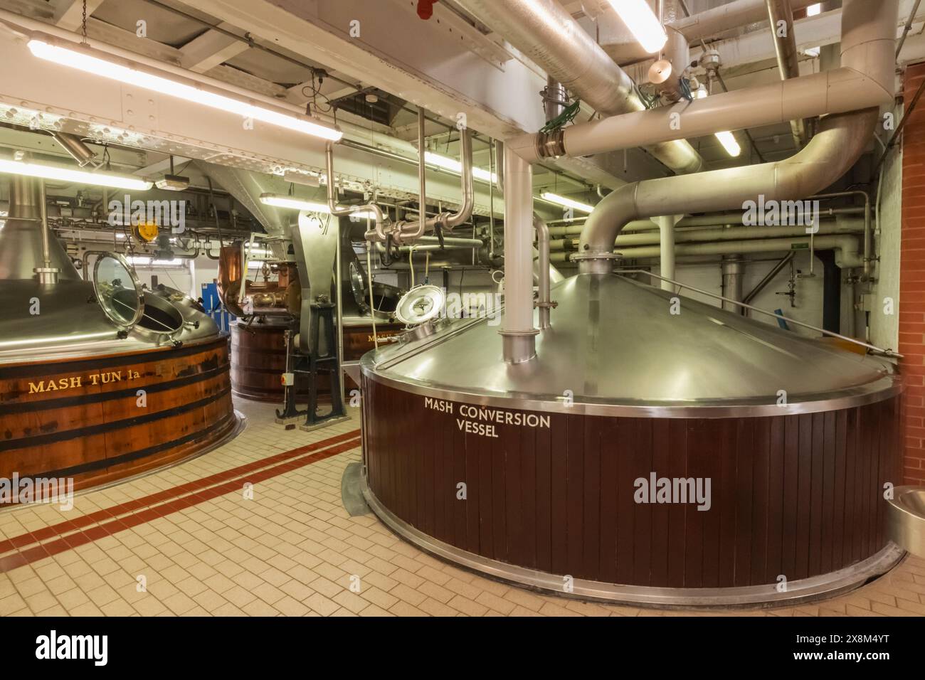England, Kent, Faversham, Shepherd Neame, Britain's Oldest Brewer, Interior View of the Mash ...