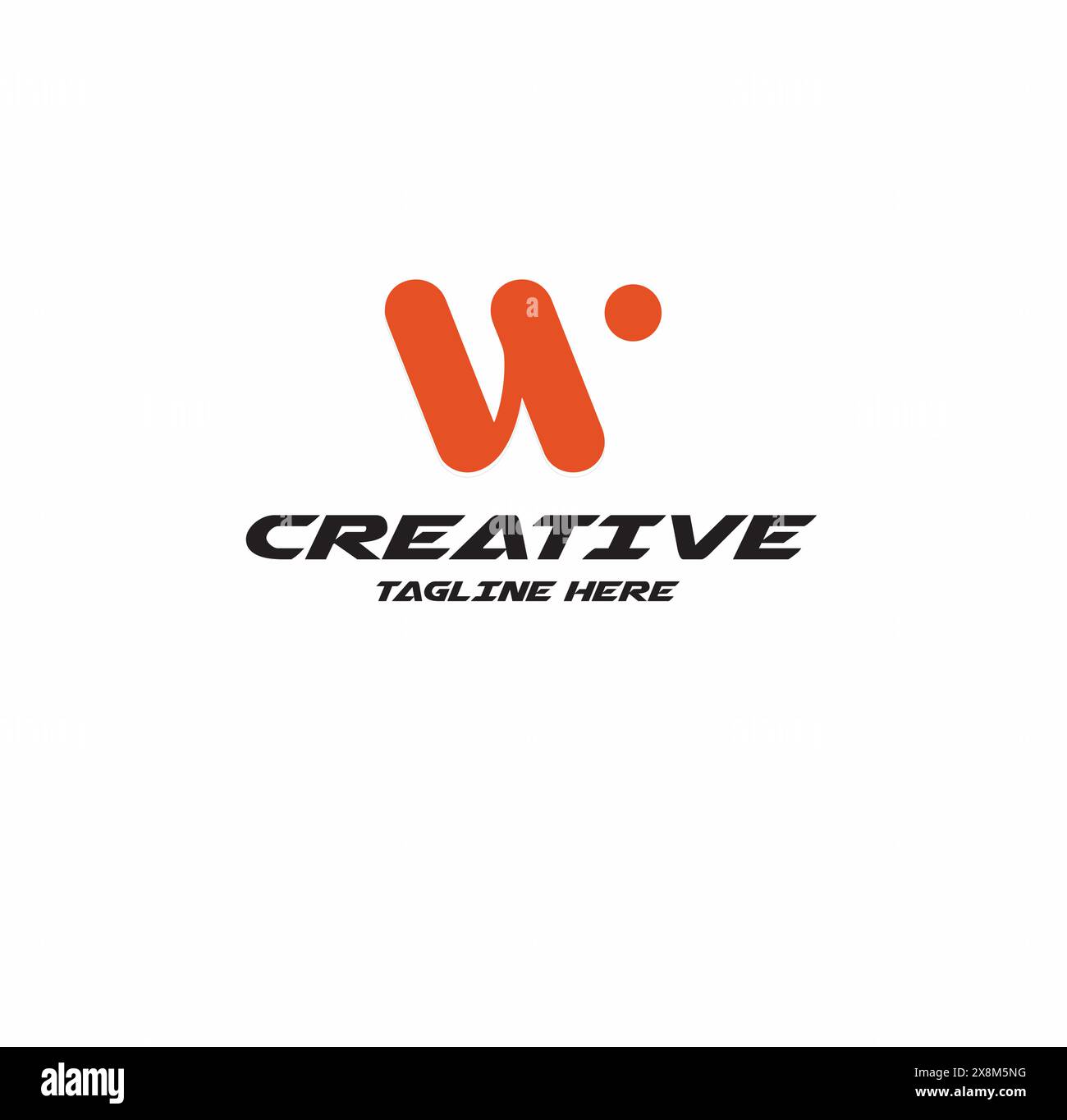 W unique logo hi-res stock photography and images - Alamy
